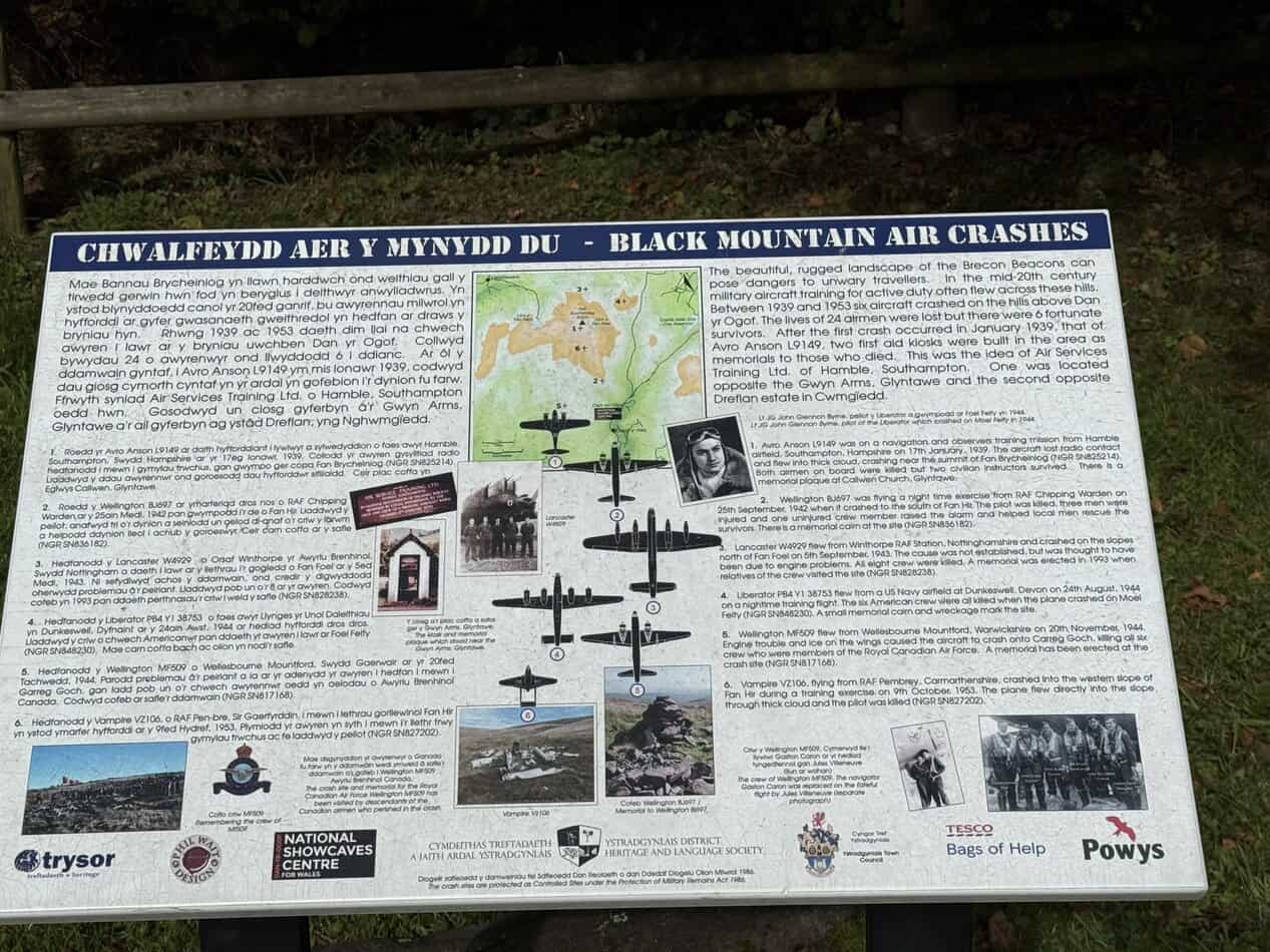 How To Visit The Carreg Goch Wellington Bomber Crash Site, Brecon ...